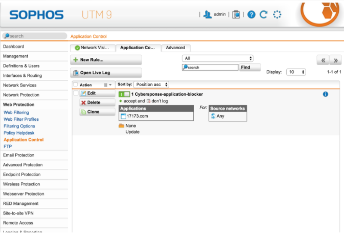 Sophos UTM-9 v1.0.0 | FortiSOAR 1.0.0 | Fortinet Document Library